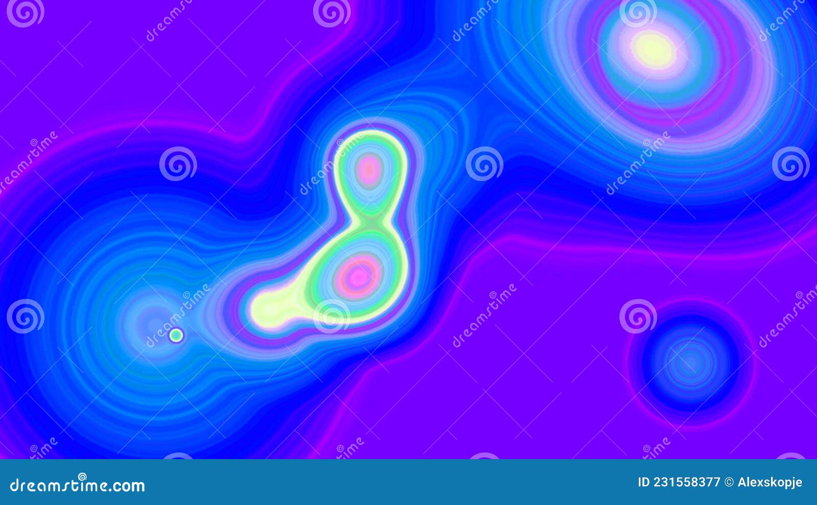 Abstract Cells Metamorphosis 3D Illustration Stock Illustration ...
