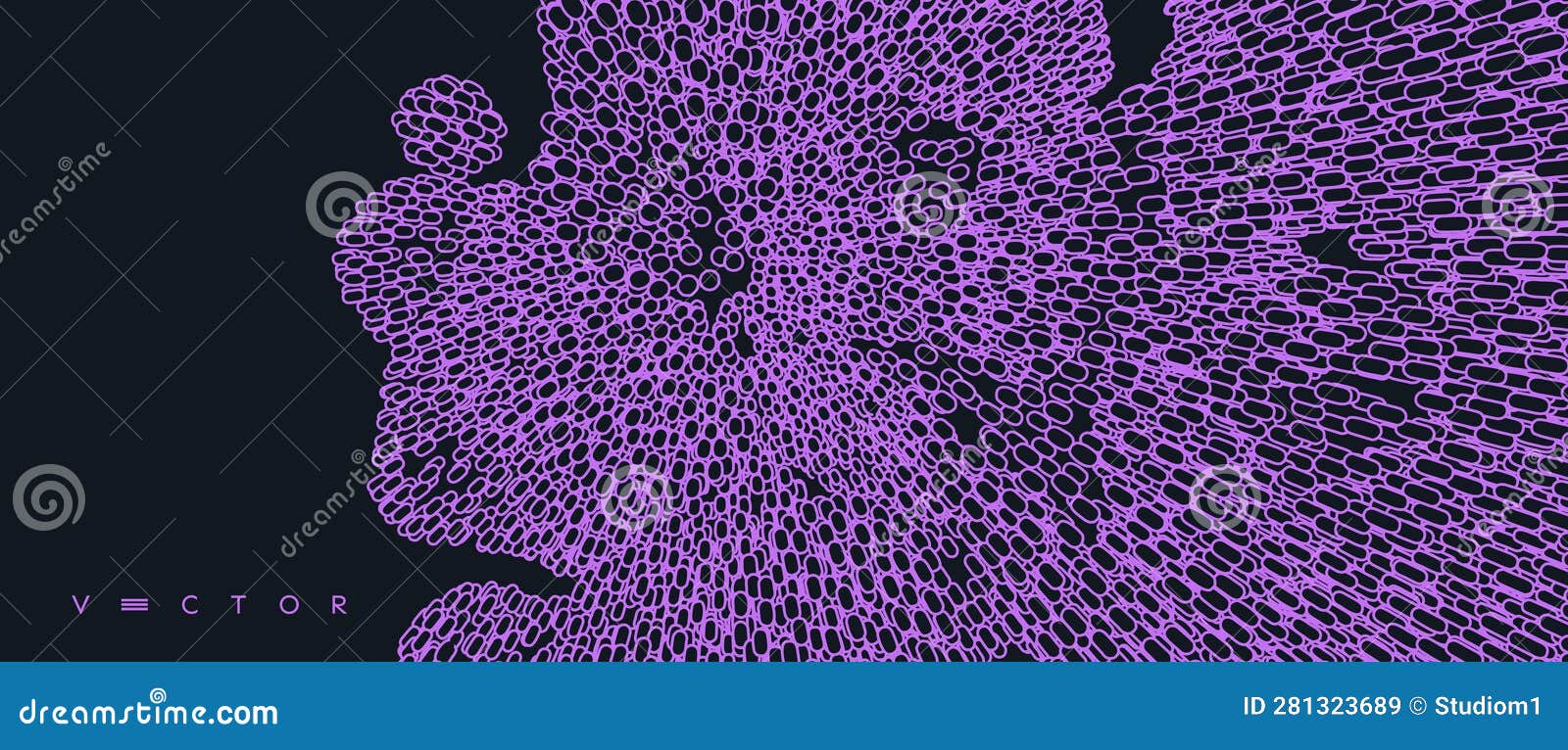 Abstract Cellular Background. Cell Membrane Structure in Motion Stock ...