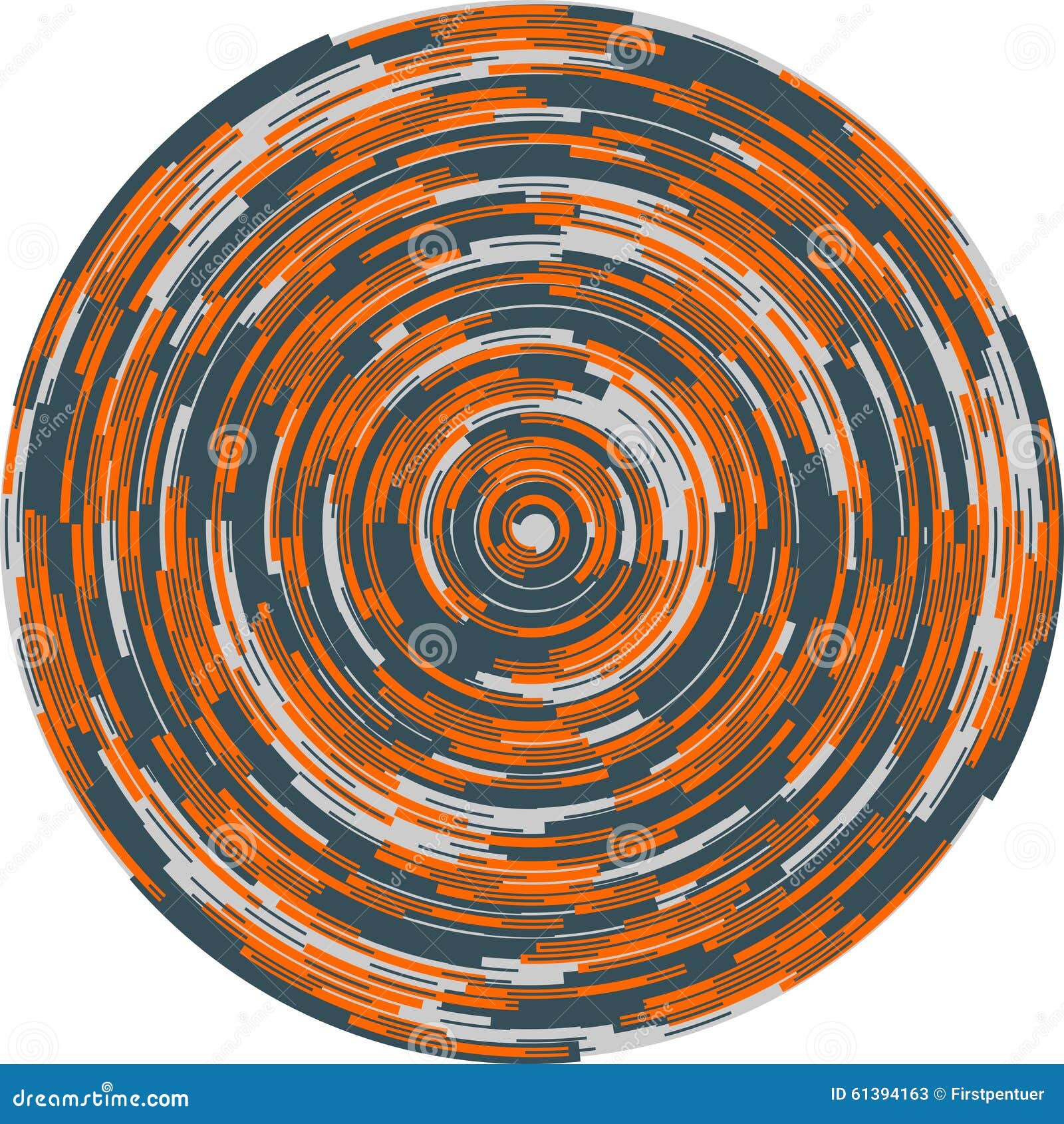 Abstract Centrical Curves at White Background Stock Illustration ...