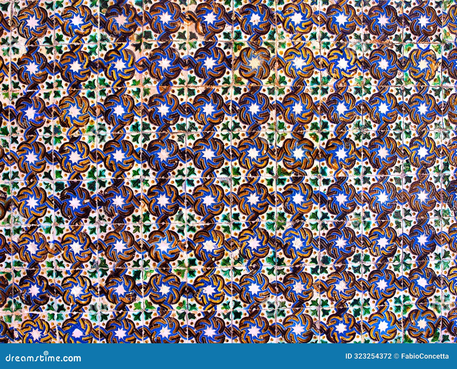 Abstract Ceramic Arabesque Texture Pattern Background in Arabic Islamic ...