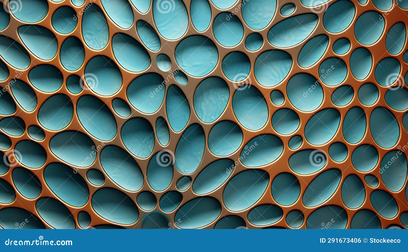 Abstract Ceramic Texture Pattern with Blue and Brown Circles Stock ...