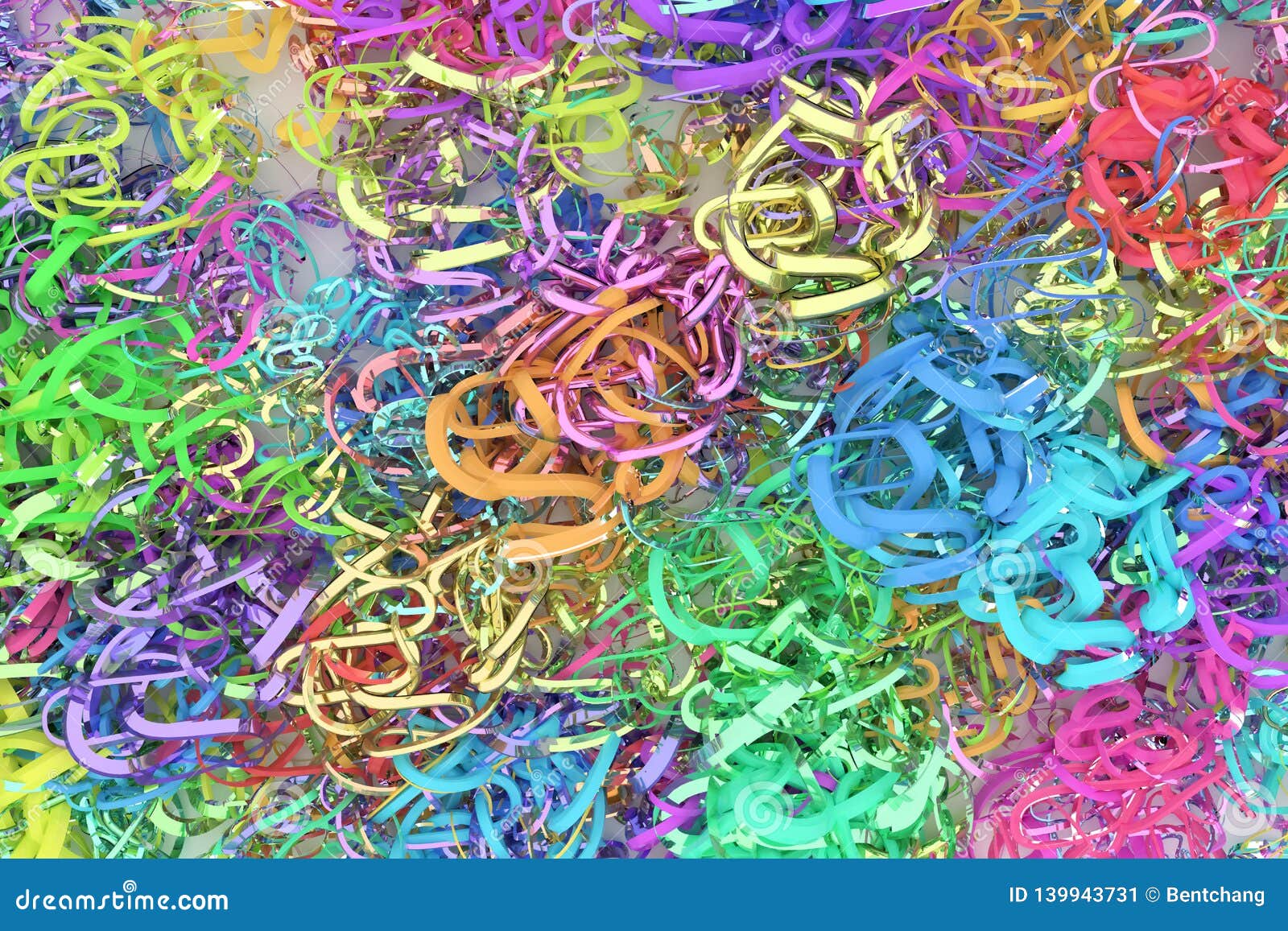 Abstract CGI Composition, Messy String Geometric. Wallpaper for Graphic ...