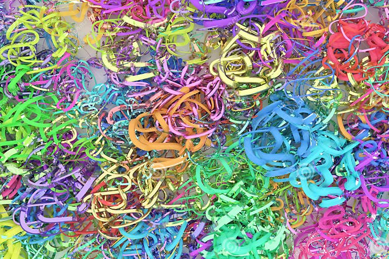 Abstract CGI Composition, Messy String Geometric. Wallpaper for Graphic ...