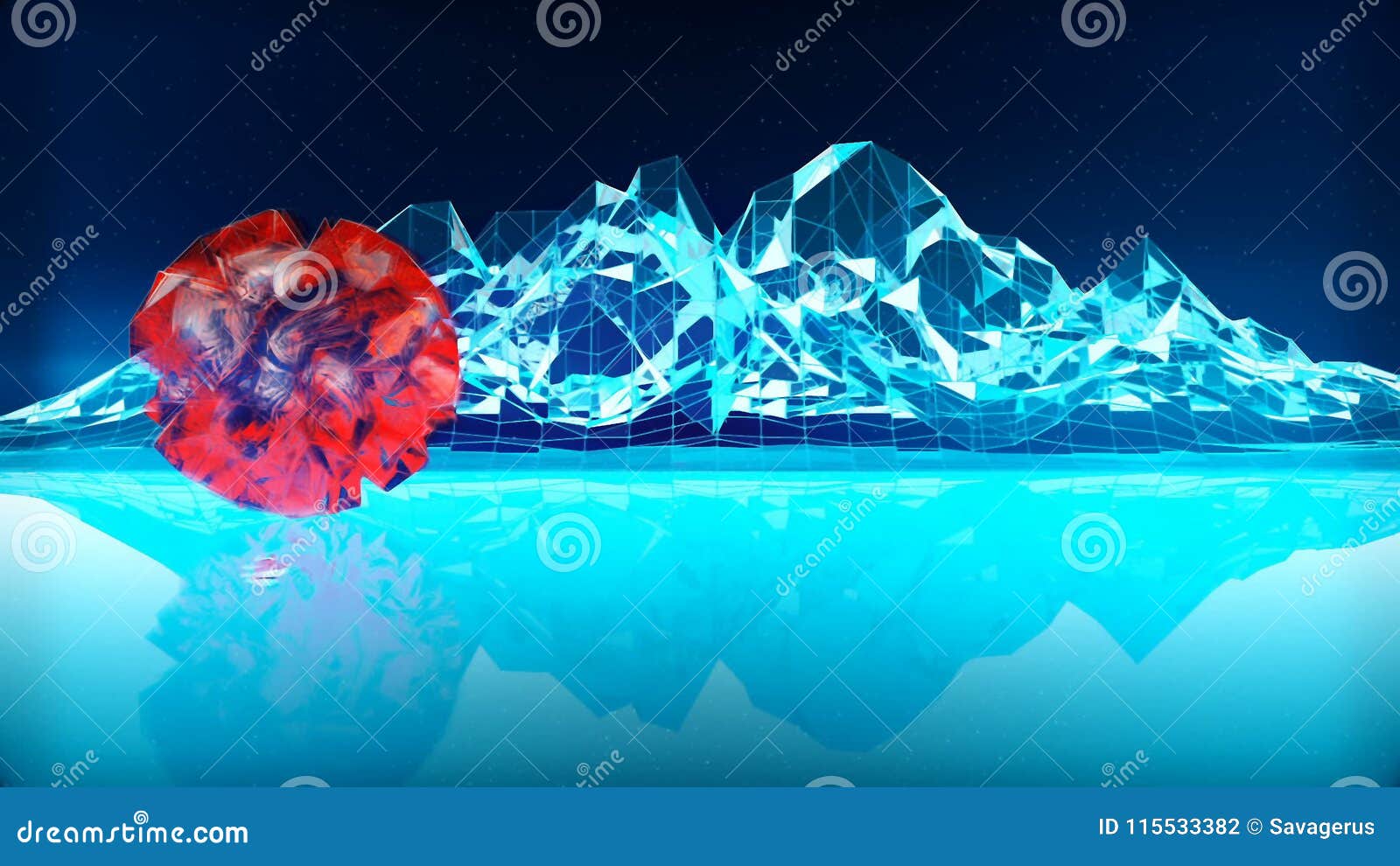 CGI Graphics with Fantastic Planet Stock Illustration - Illustration of ...