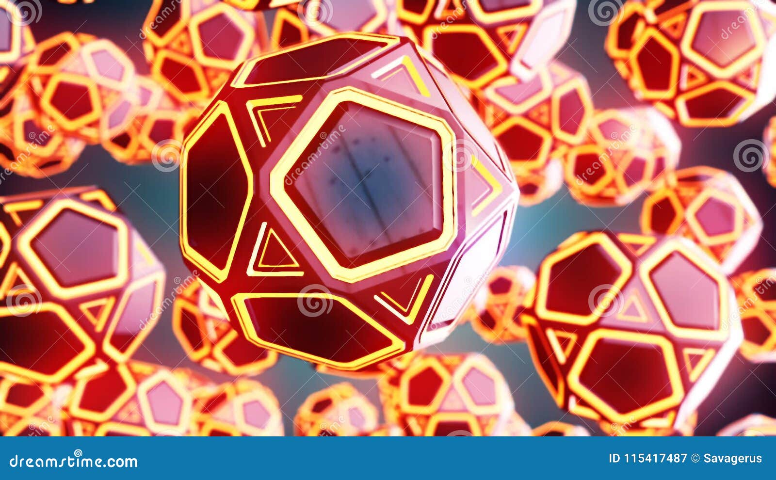 CGI Motion Graphics and Blue Background Stock Illustration ...