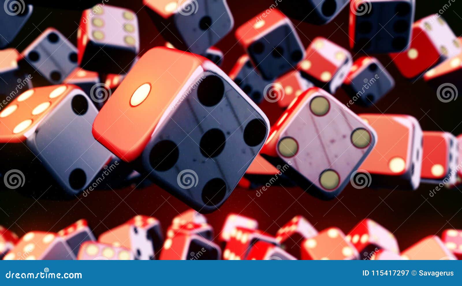 CGI Motion Graphics with Flying Dice Stock Image - Image of craps ...