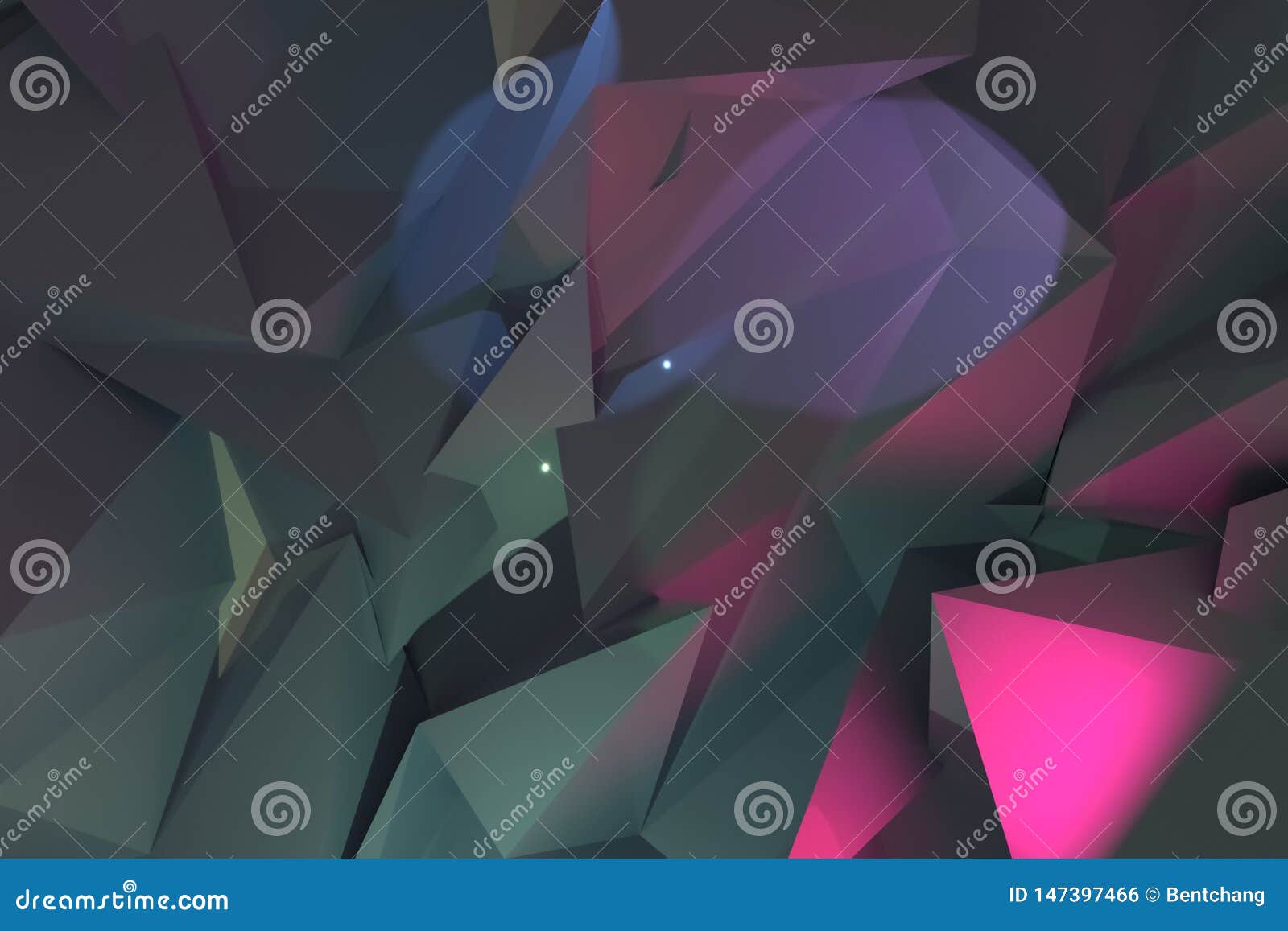 Abstract CGI, Random Geometric Backdrop. Wallpaper for Graphic Design ...