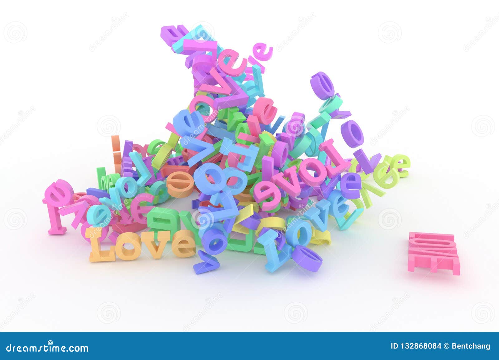 CGI Typography, Alphabetic Character Letter Of ABC For Design Texture ...