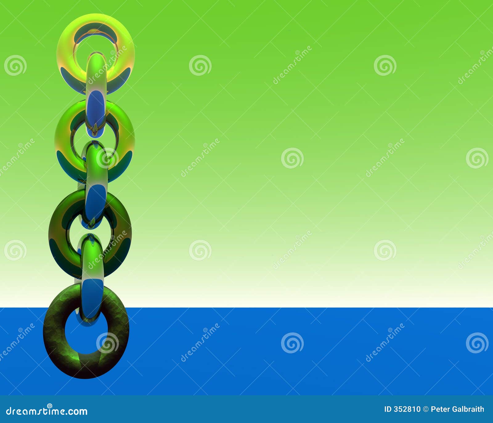 Abstract chain 1 stock illustration. Illustration of reflective - 352810