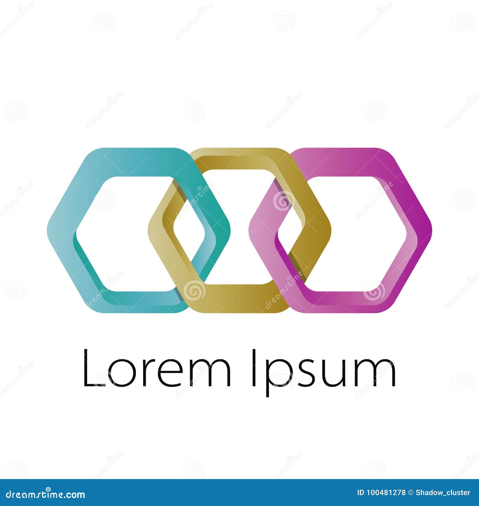 Abstract Chain Logo Template Stock Vector - Illustration of gradient ...