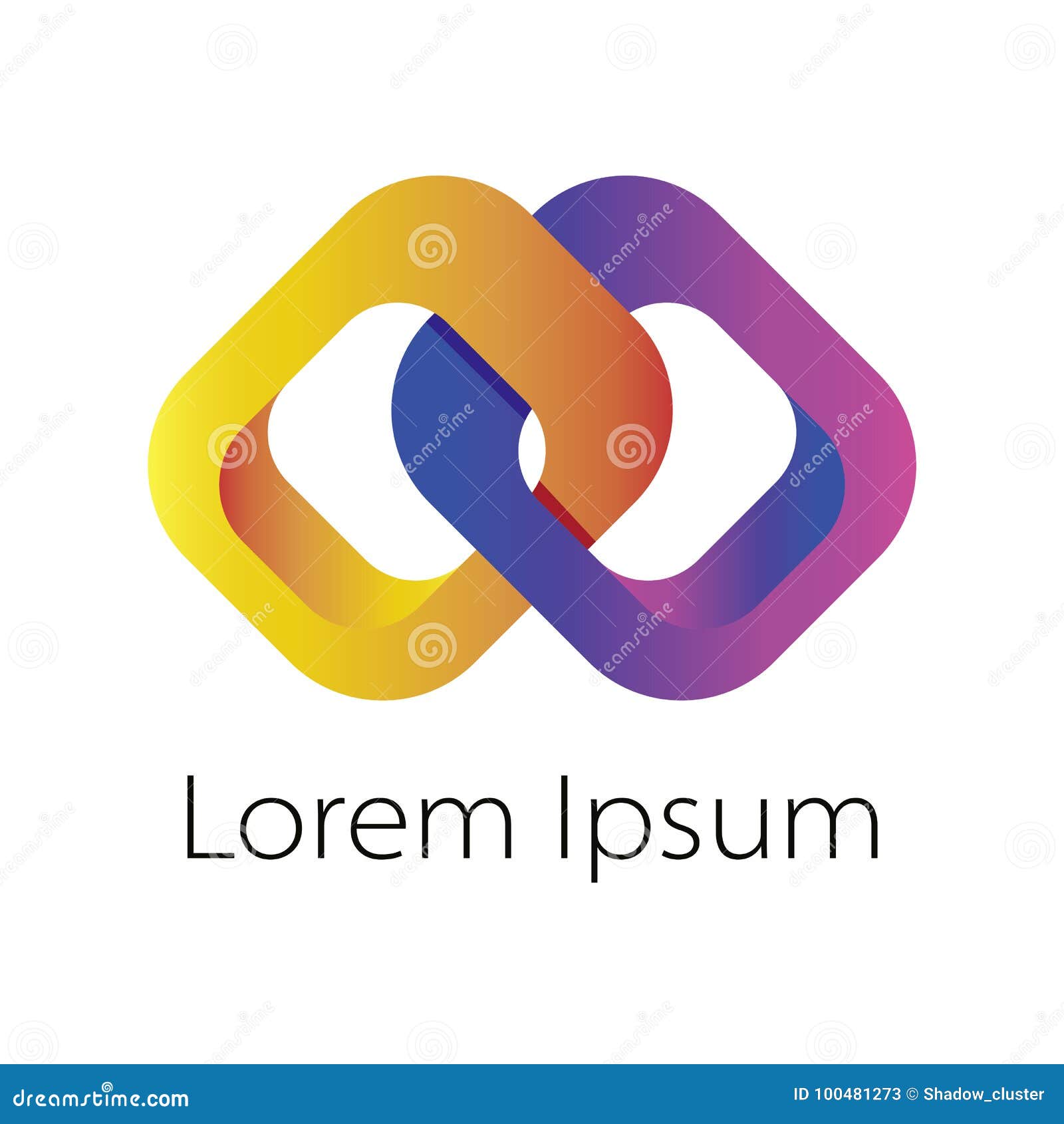 Abstract Chain Logo Template Stock Vector - Illustration of company ...