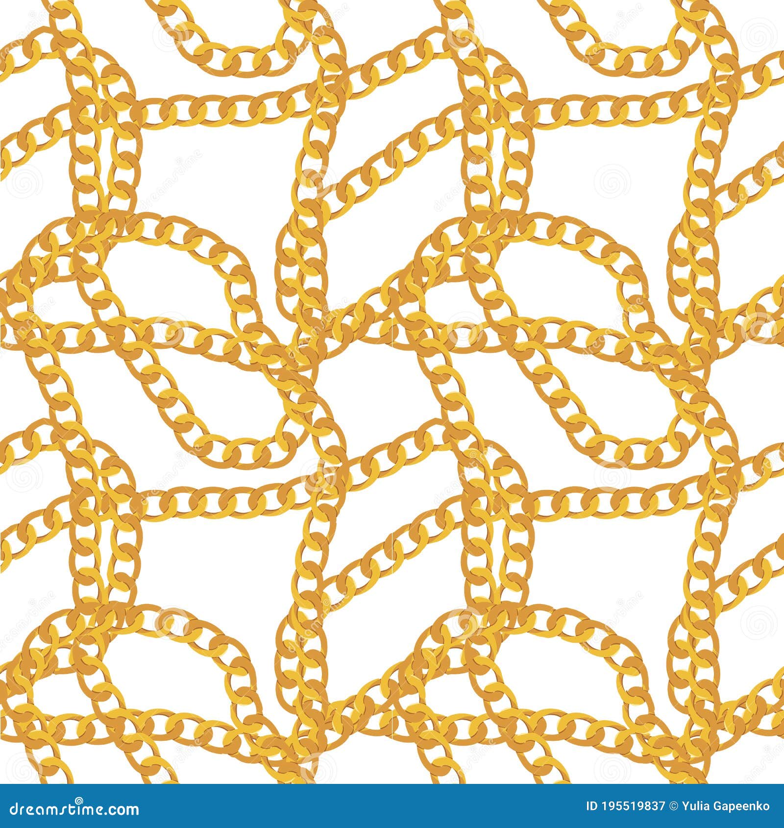 Abstract Chain Seamless Pattern Background. Vector Illustration Stock ...