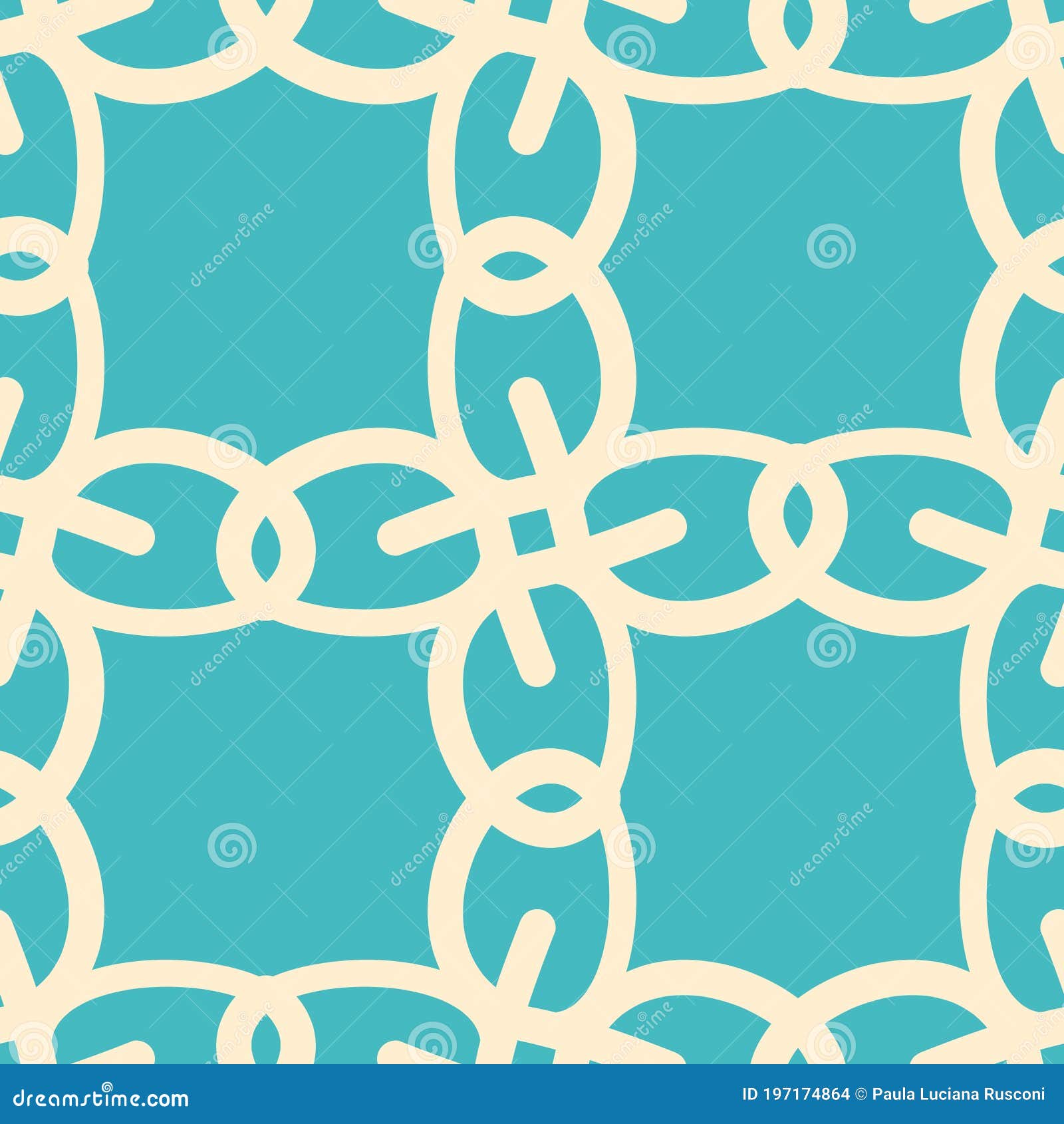Abstract Chain Vector Repeat Pattern Stock Vector - Illustration of ...