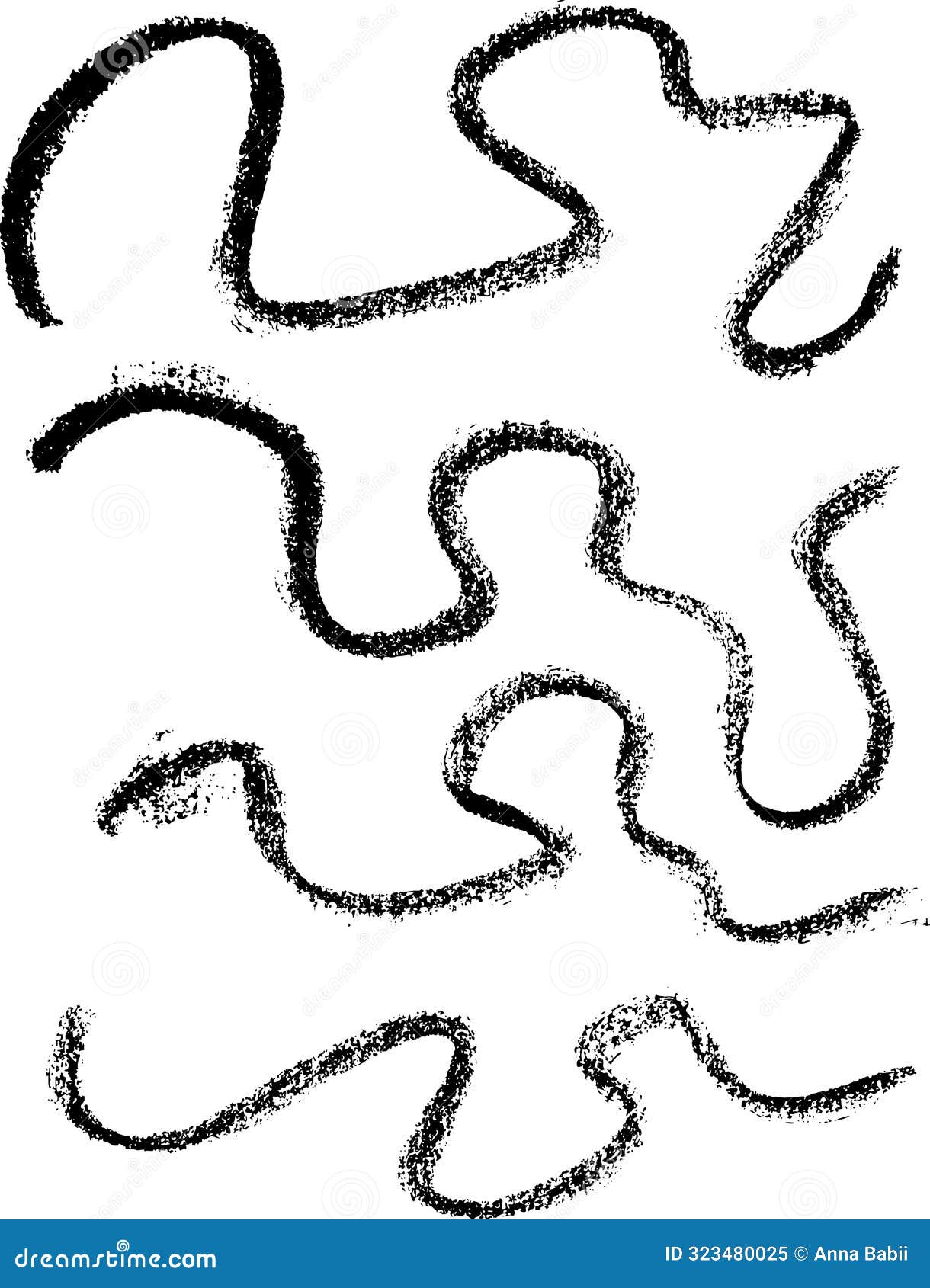 Abstract Chalk Minimalist Girl Face Drawing. Stock Vector ...