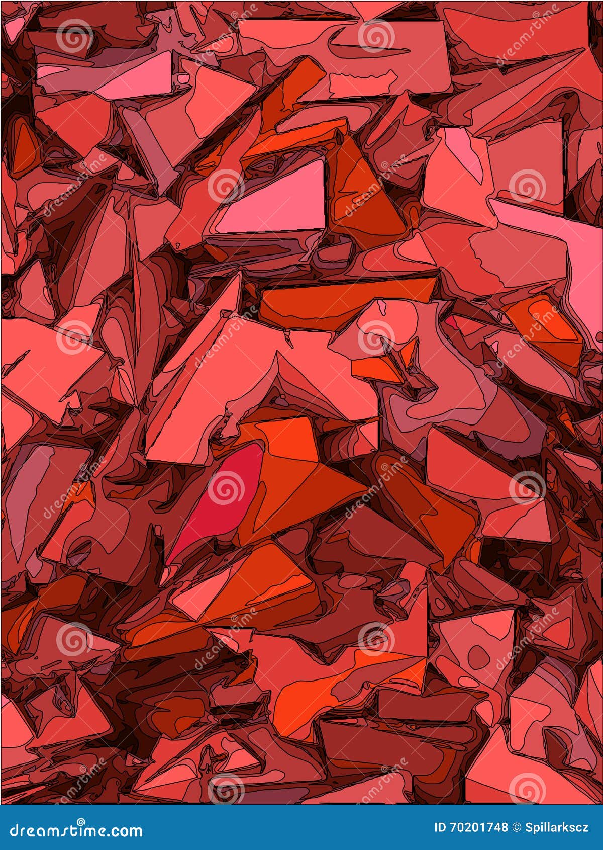 Abstract Chaotic Background in Pink and Red Stock Vector - Illustration ...