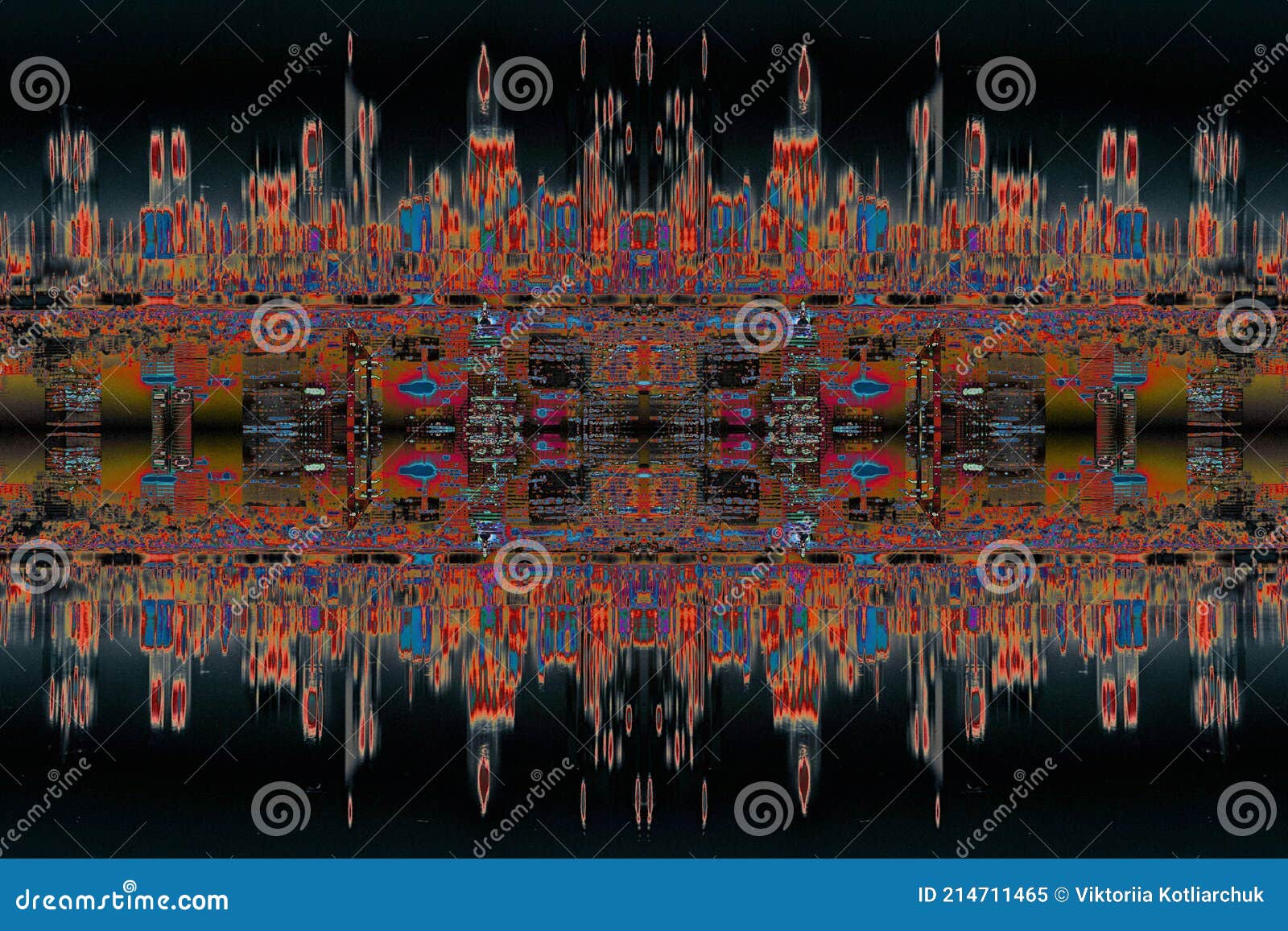 Abstract Chaotic Fractal Art Background Bright Stock Illustration ...