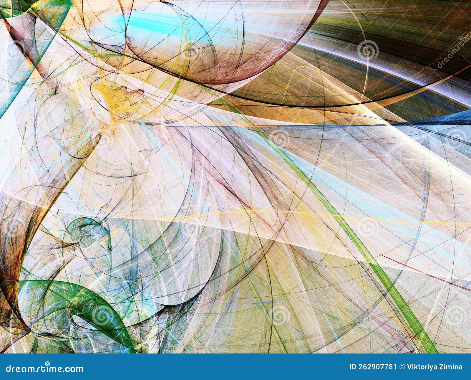 Abstract Chaotic Fractal Background 3D Rendering Illustration Stock ...