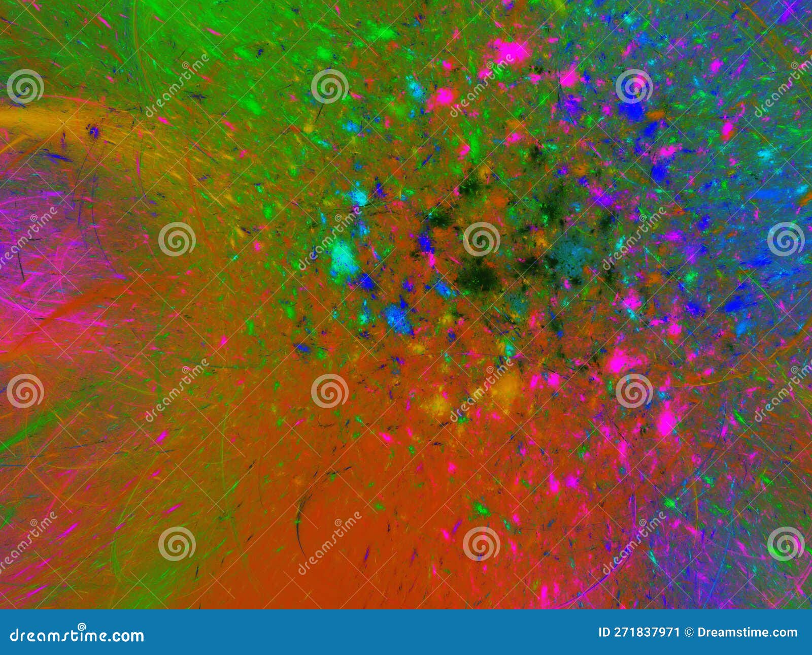 Abstract Chaotic Fractal Background 3D Rendering Illustration Stock ...