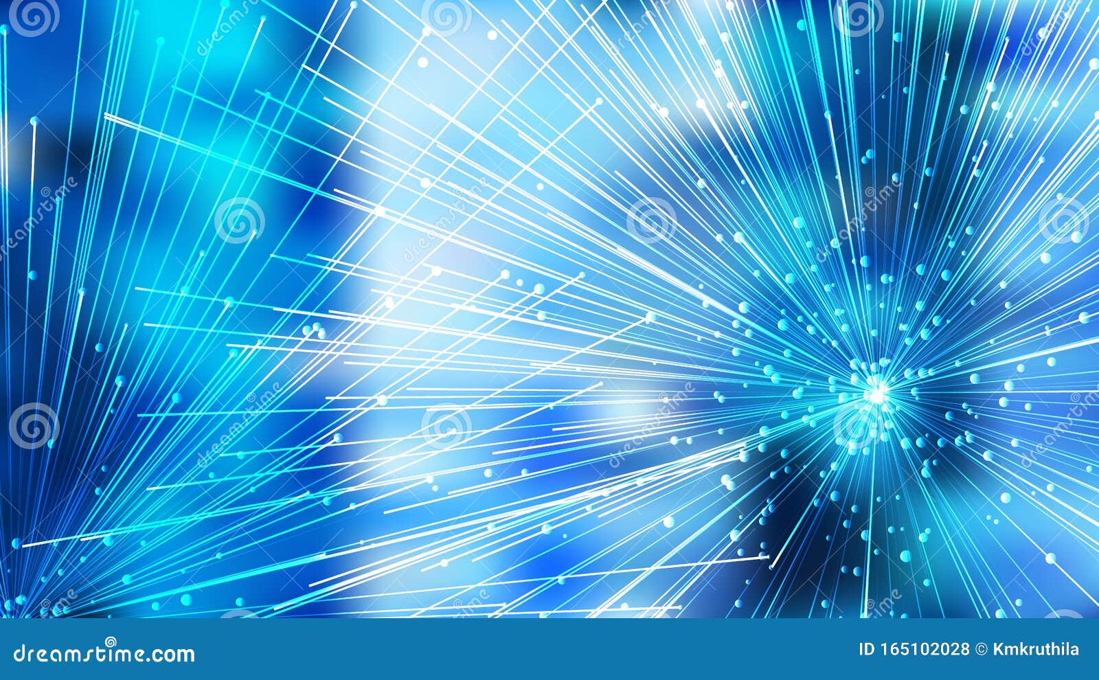 Abstract Chaotic Intersecting Lines Blue and White Background Vector ...