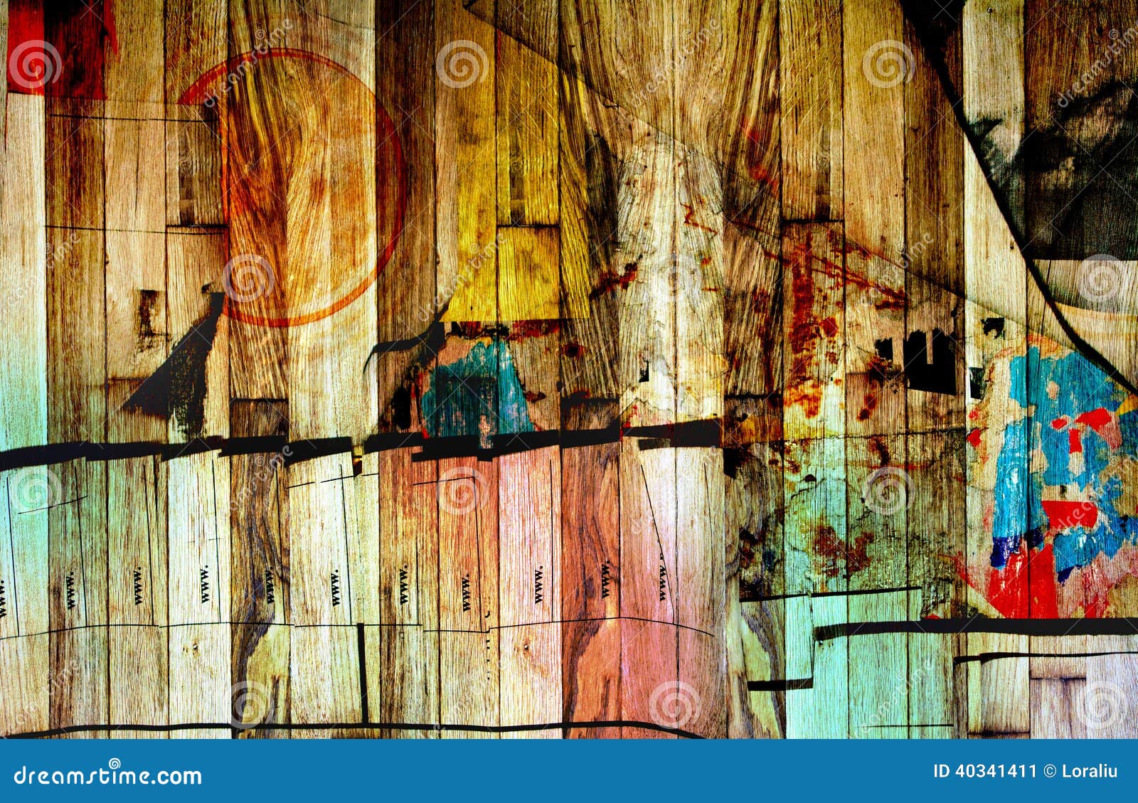 Abstract Chaotic Pattern with Curved Lines Stock Illustration ...