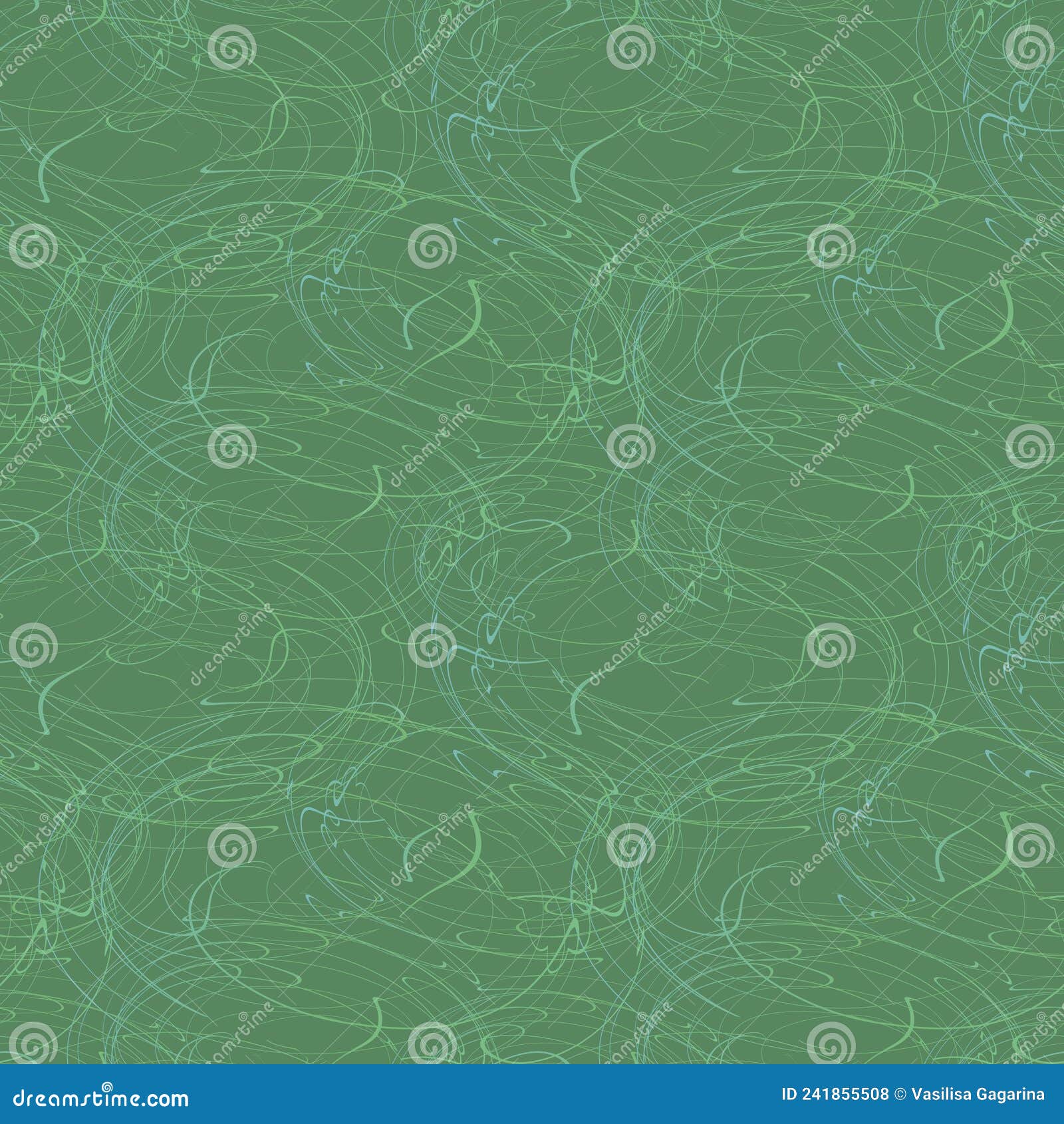 Abstract Chaotic Pattern on a Green Background. Stock Vector ...