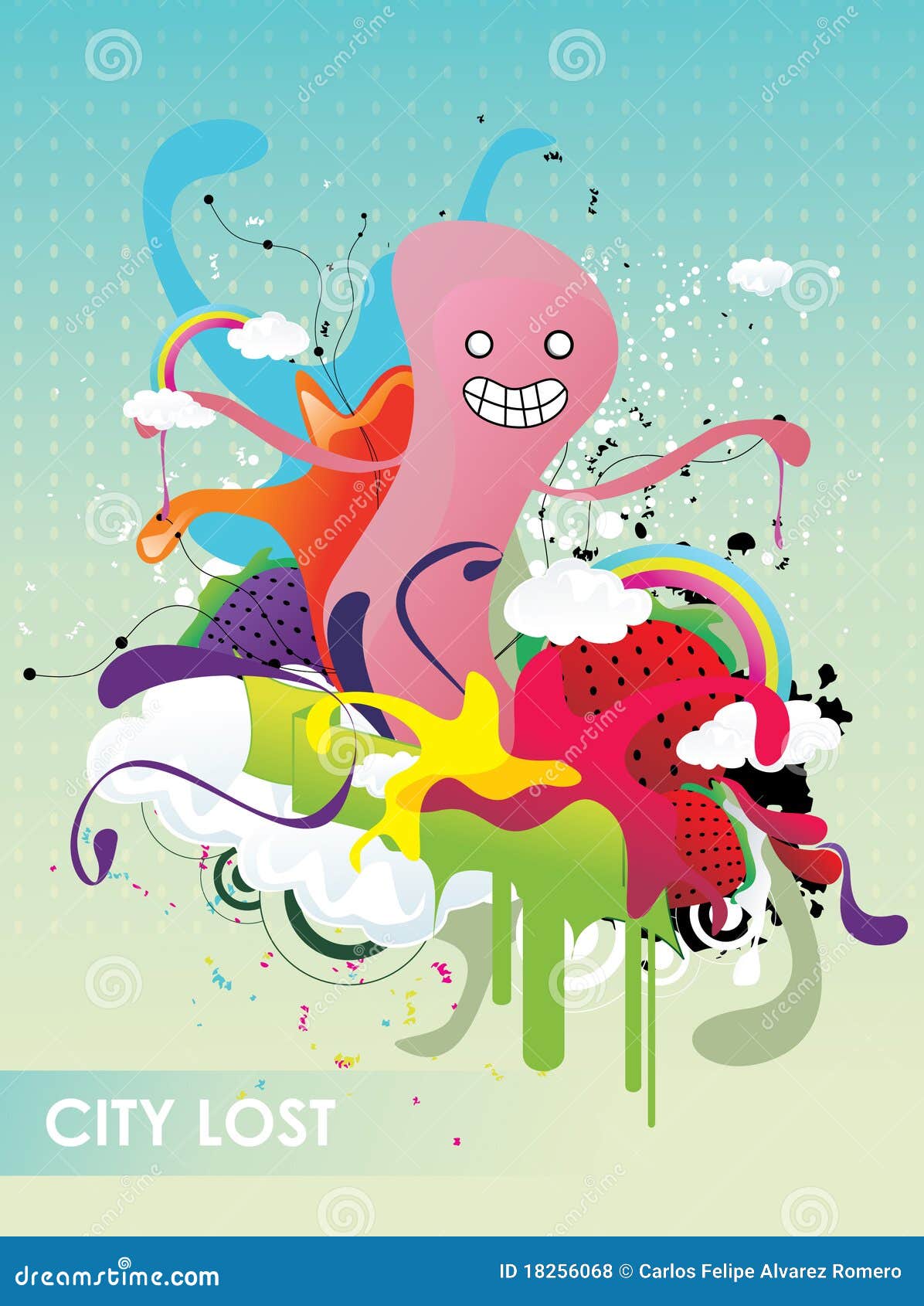 Abstract Character Illustration Stock Vector - Illustration of motion ...