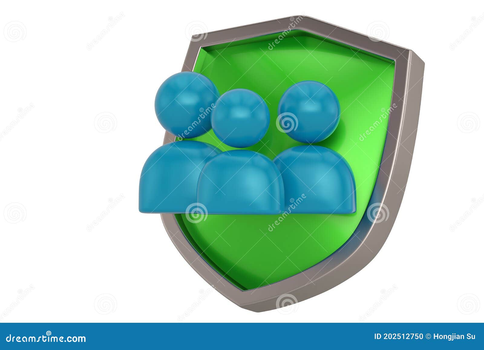 Abstract Character with Shield, 3D Rendering. 3D Illustration Stock ...