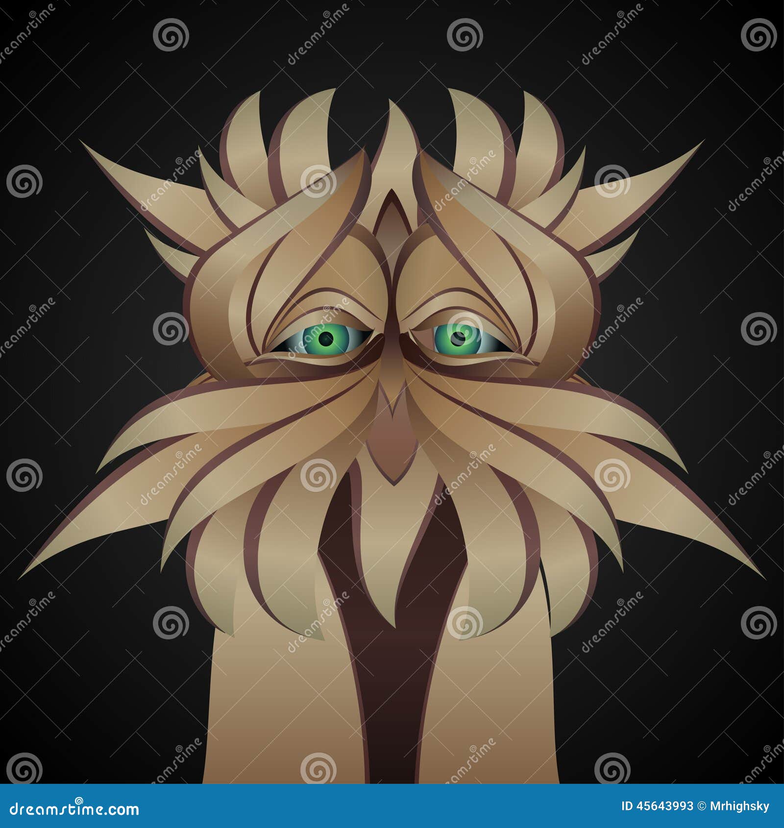 Abstract Character stock vector. Illustration of imaginary - 45643993