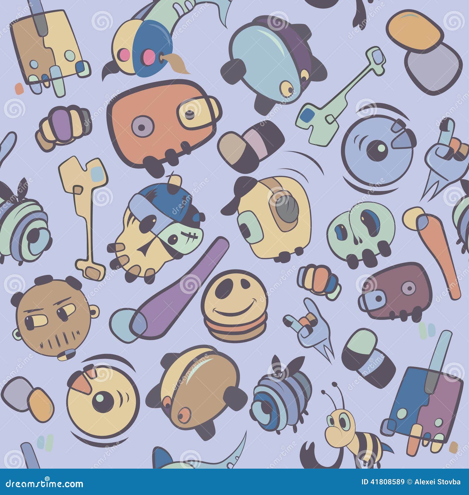 Abstract characters stock vector. Illustration of illustrations - 41808589