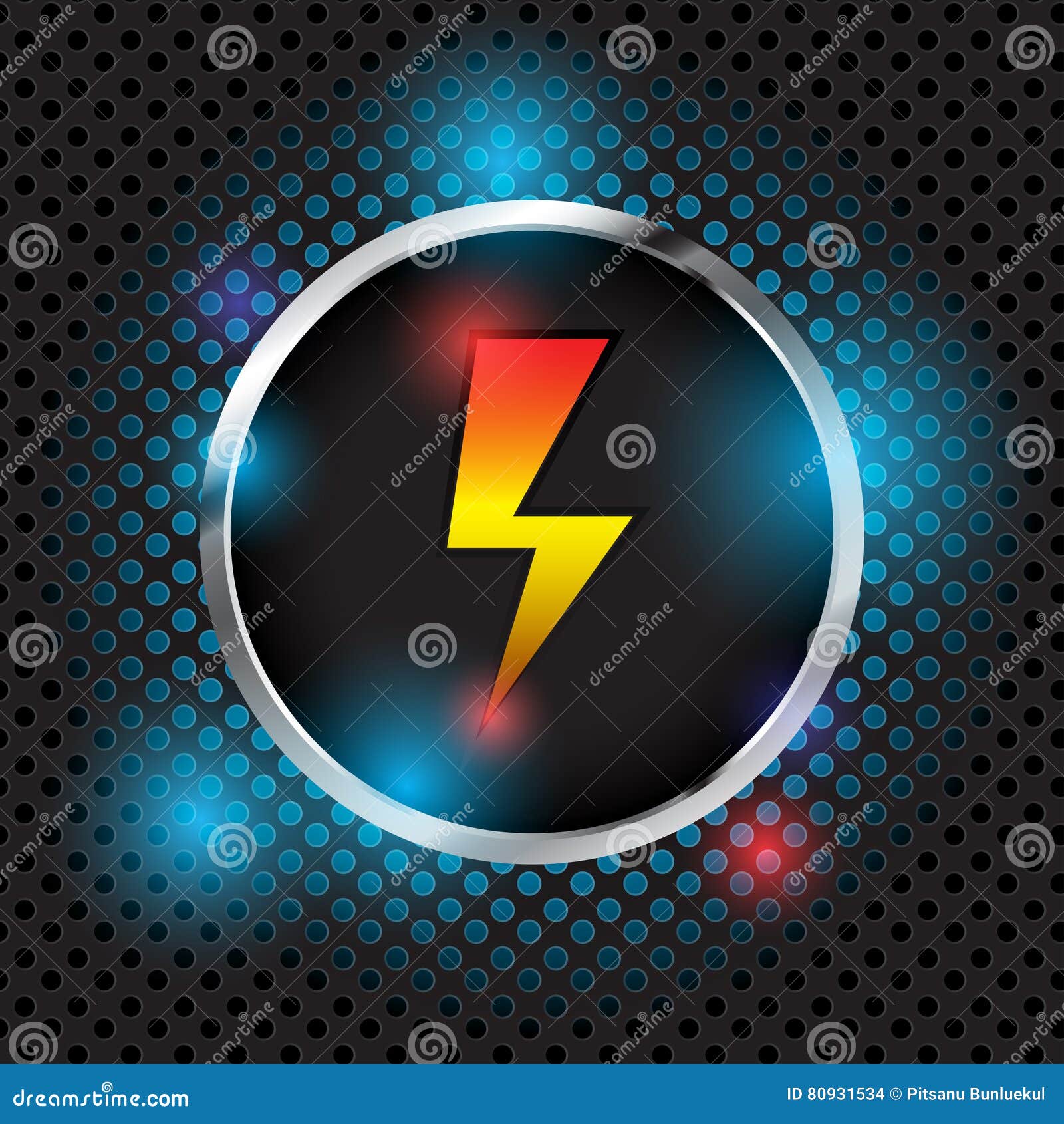Abstract Charge Vector Icon and Symbol Stock Vector - Illustration of ...