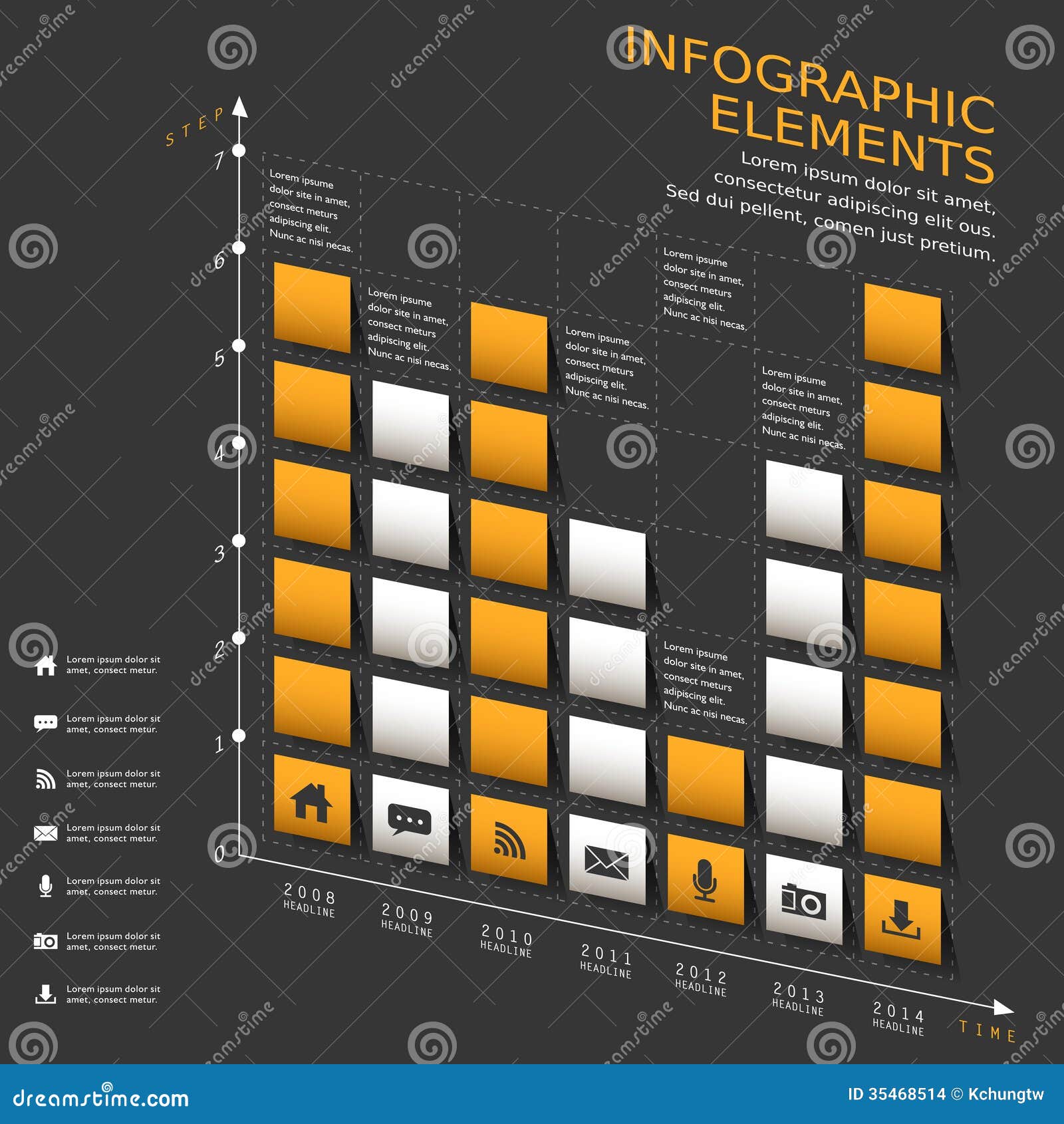 Abstract Chart Infographics Stock Vector - Illustration of element ...