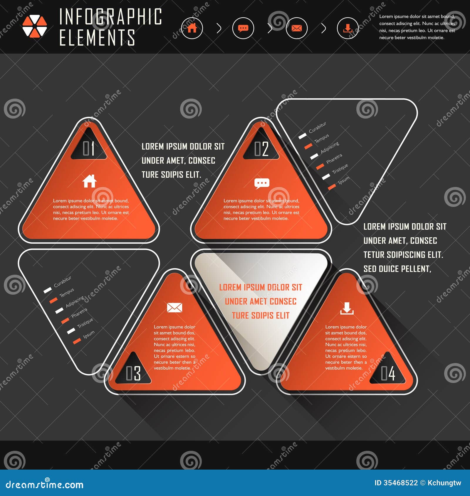 Abstract Chart Infographics Stock Vector - Illustration of label ...