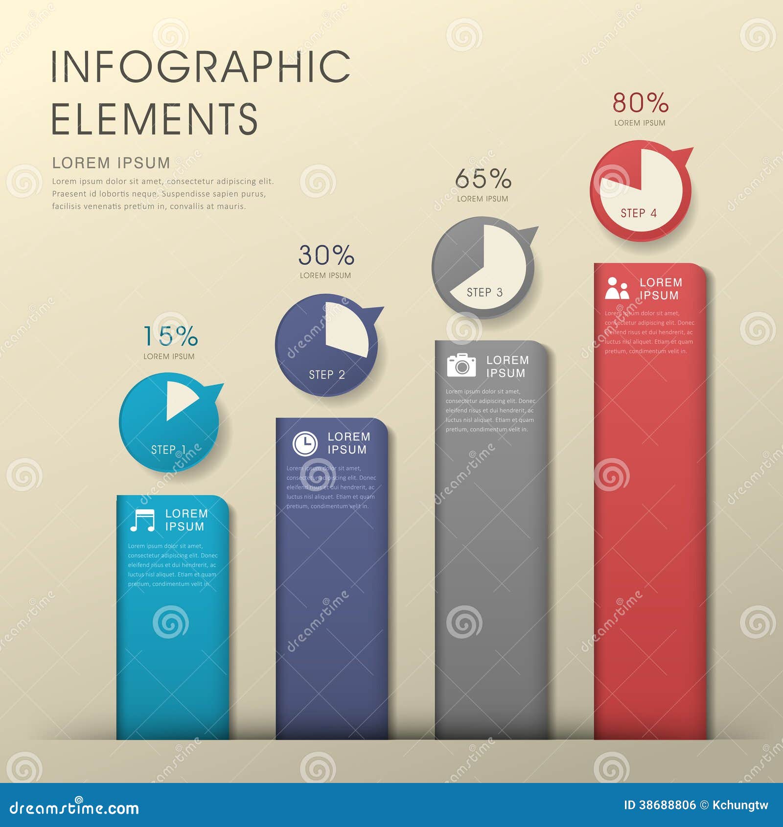 Abstract Chart Infographics Stock Vector - Illustration of advertising ...