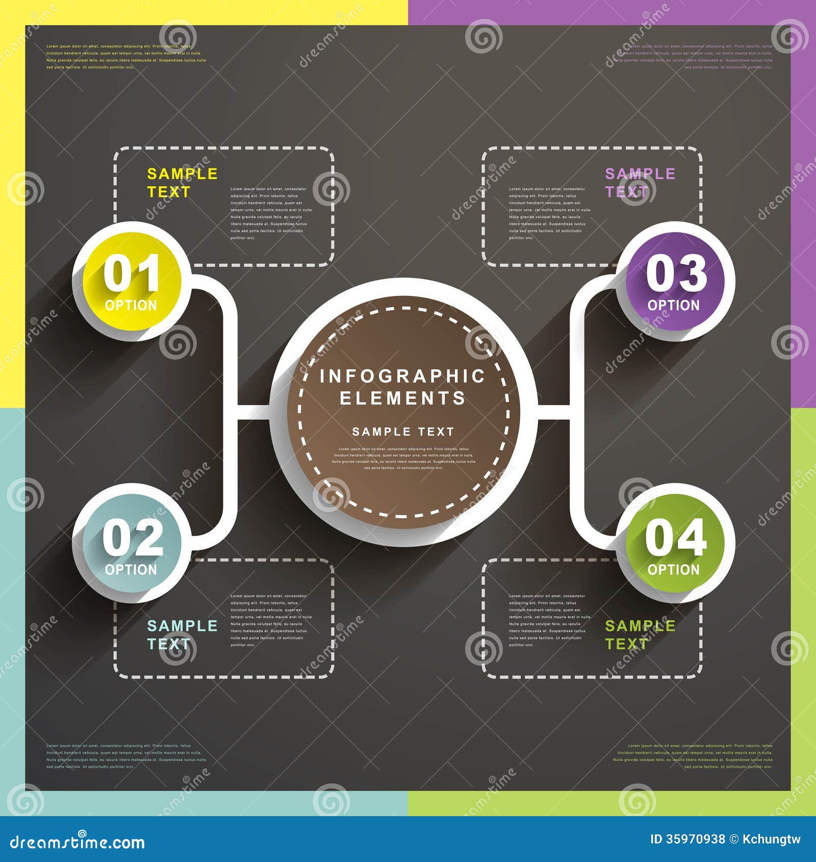 Abstract Chart Infographics Stock Vector - Illustration of icons ...