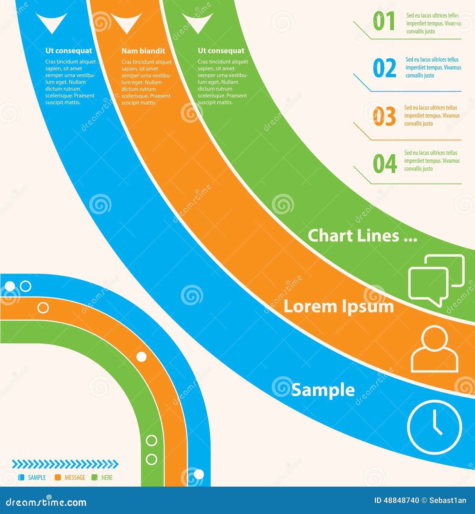 Abstract Chart Infographic Vector Illustration | CartoonDealer.com ...