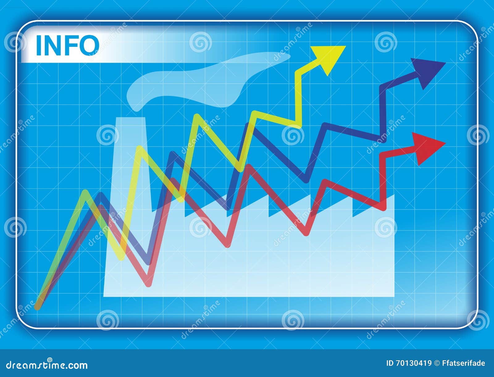 Abstract Chart Infographic Vector Illustration | CartoonDealer.com ...