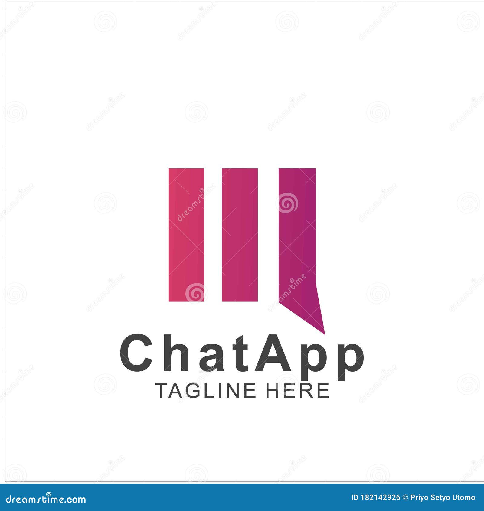 Abstract Chat App Logo Design Stock Vector - Illustration of speak ...
