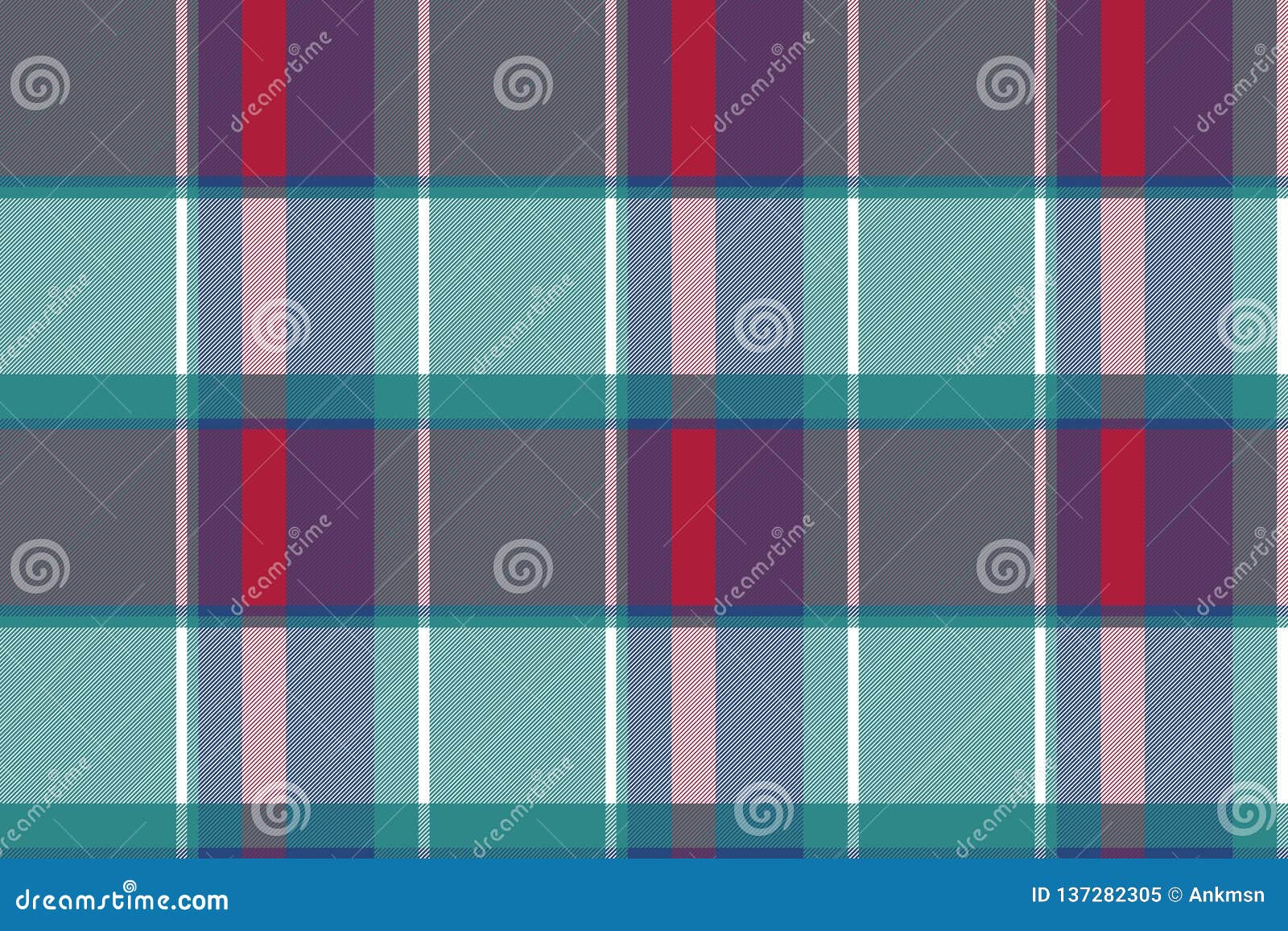 Abstract Check Plaid Asymmetric Seamless Pattern Stock Vector ...