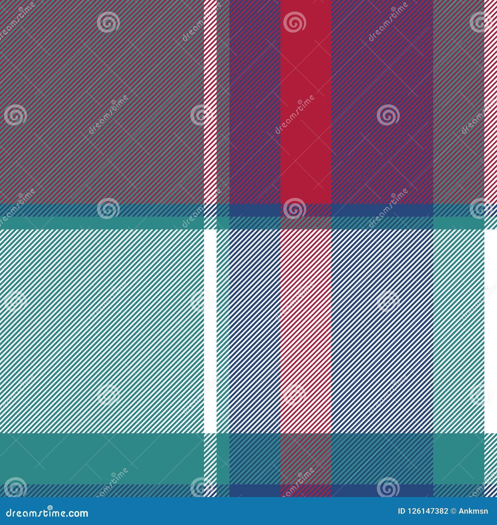 Abstract Check Plaid Asymmetric Seamless Pattern Stock Vector ...