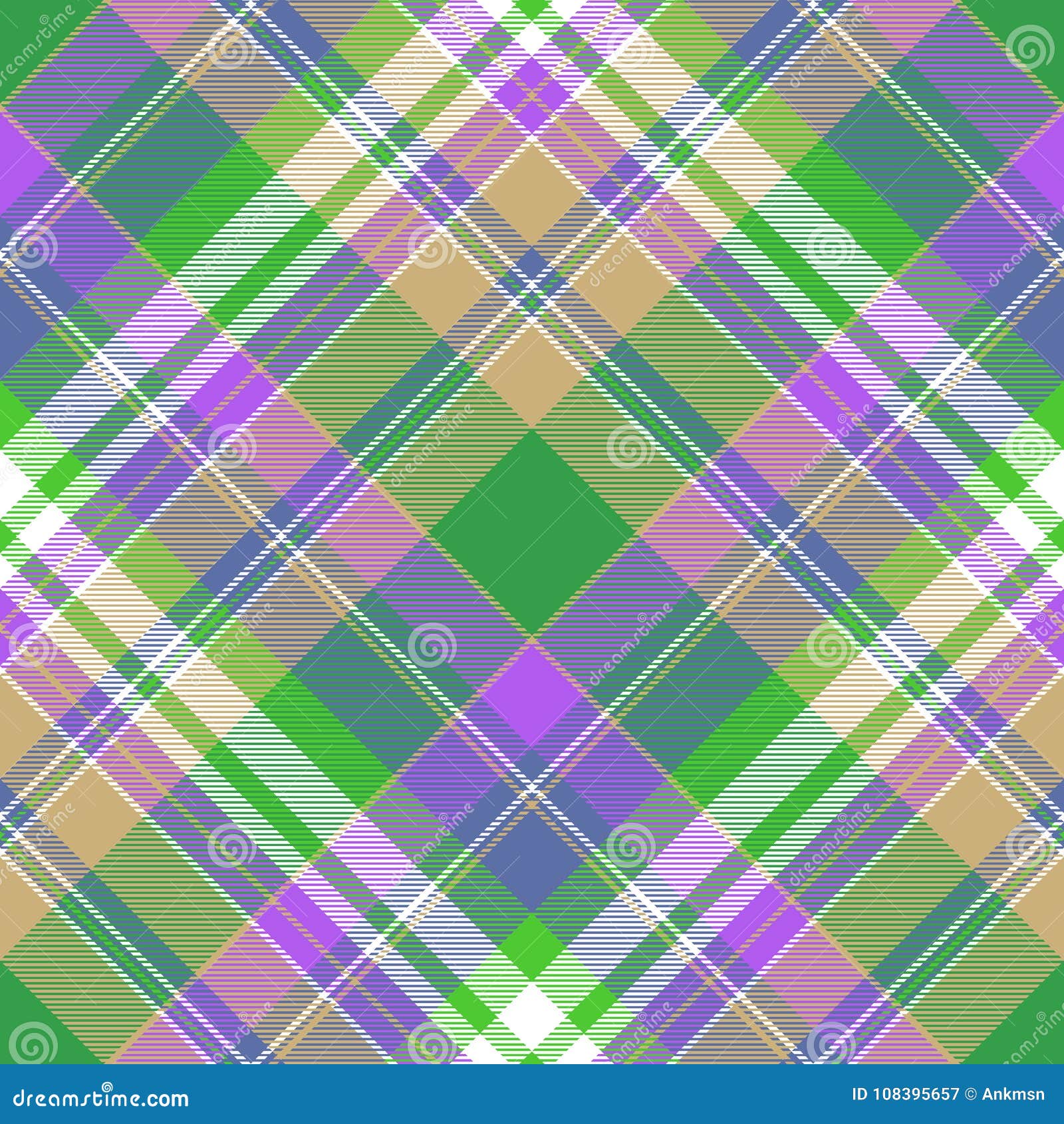 Abstract Check Plaid Seamless Pattern Stock Vector - Illustration of ...