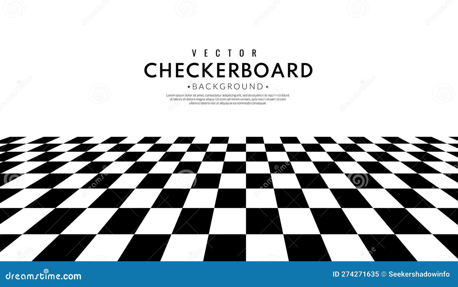 Abstract Checkerboard Pattern on White Background. Racing and Speed or ...