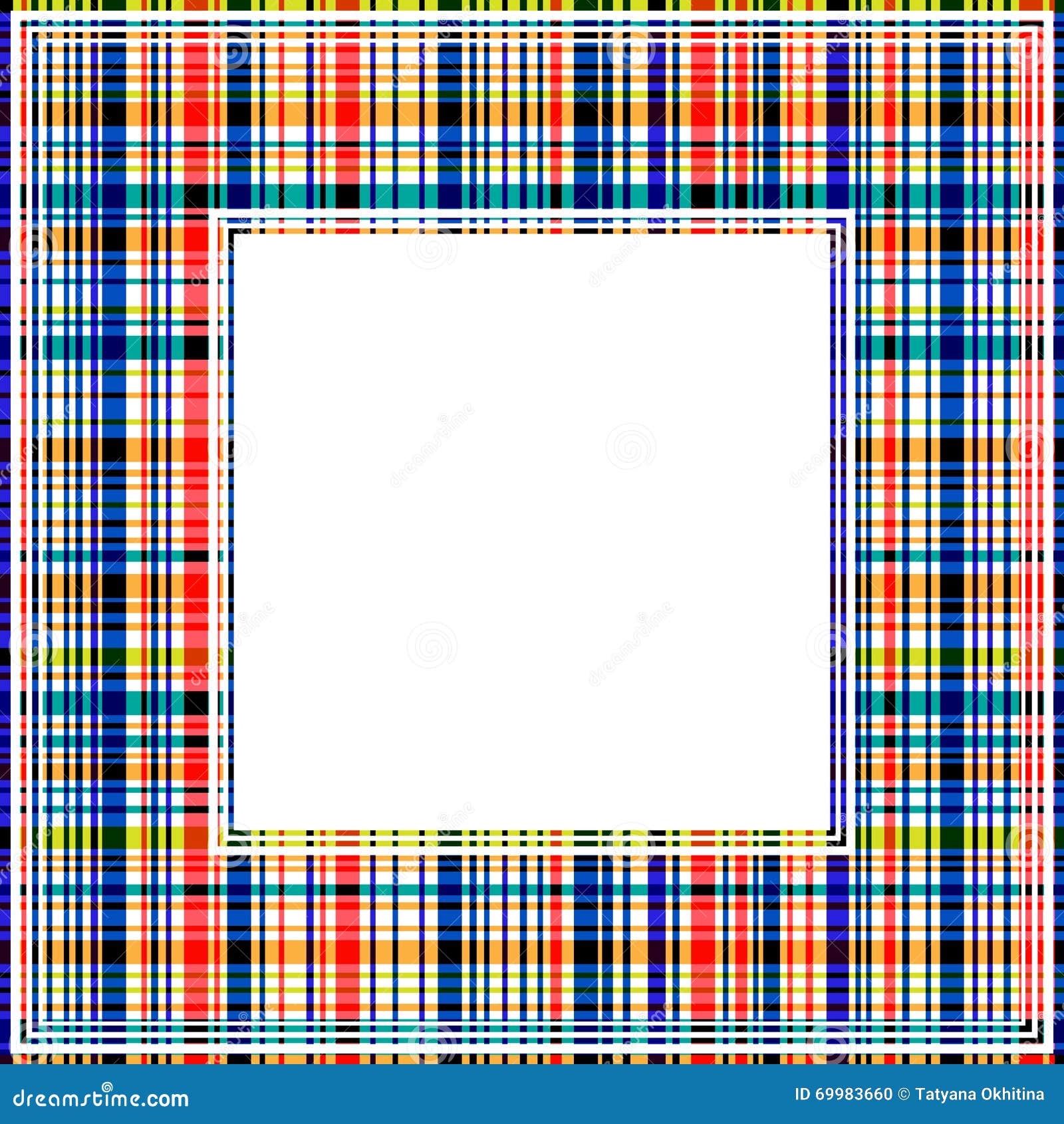 Blue Checkered Border