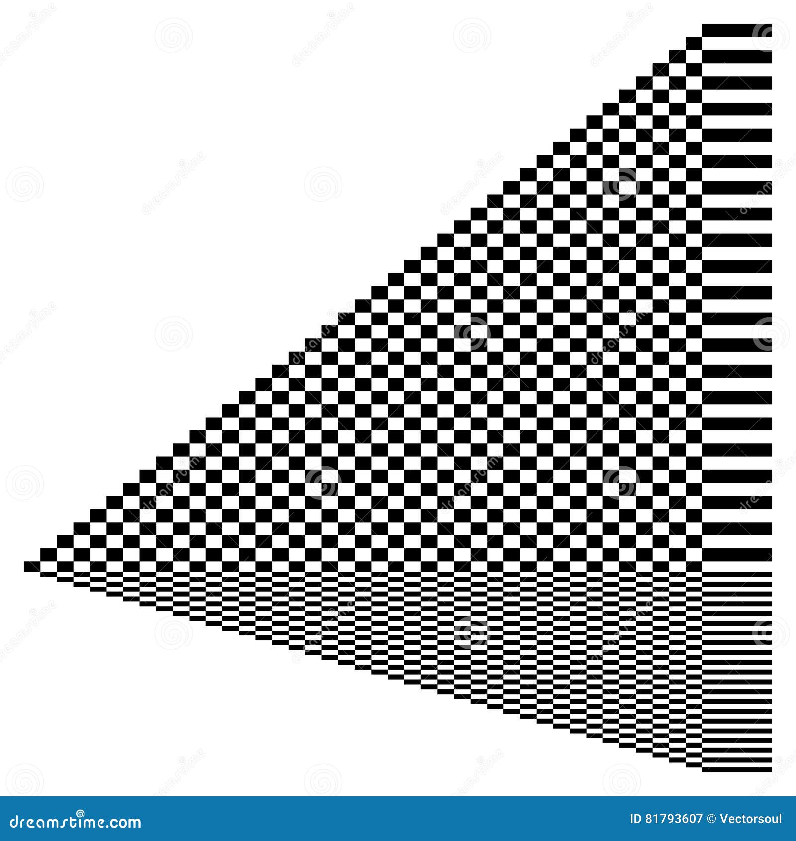 Abstract Checkered Geometric Element, Structure on White Stock Vector ...