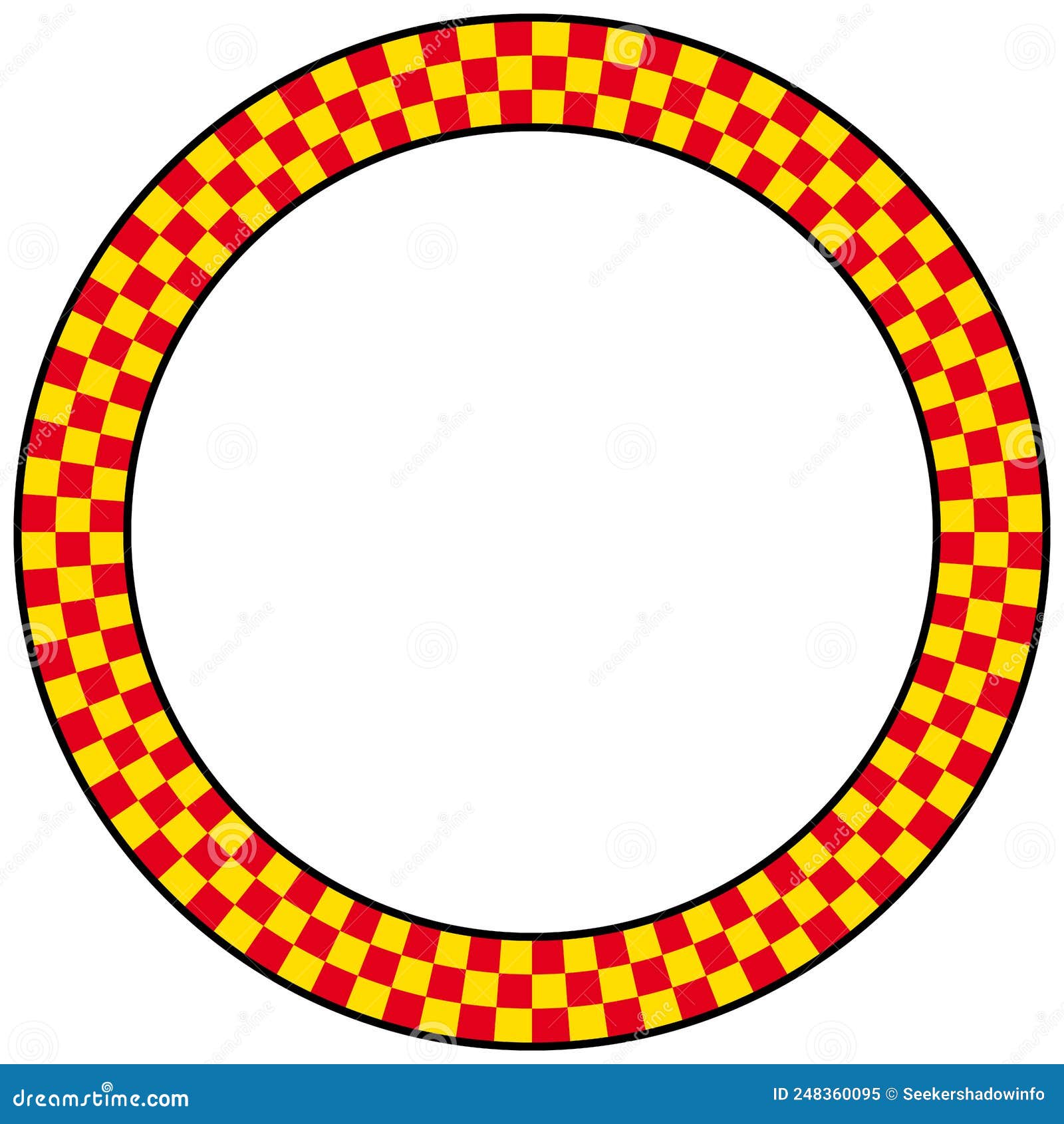 Checkered Border Template