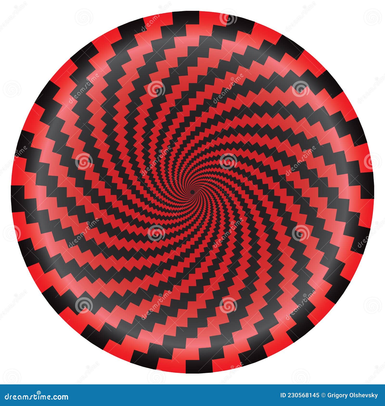 Abstract Checkered Spiral Design Element Stock Vector - Illustration of ...