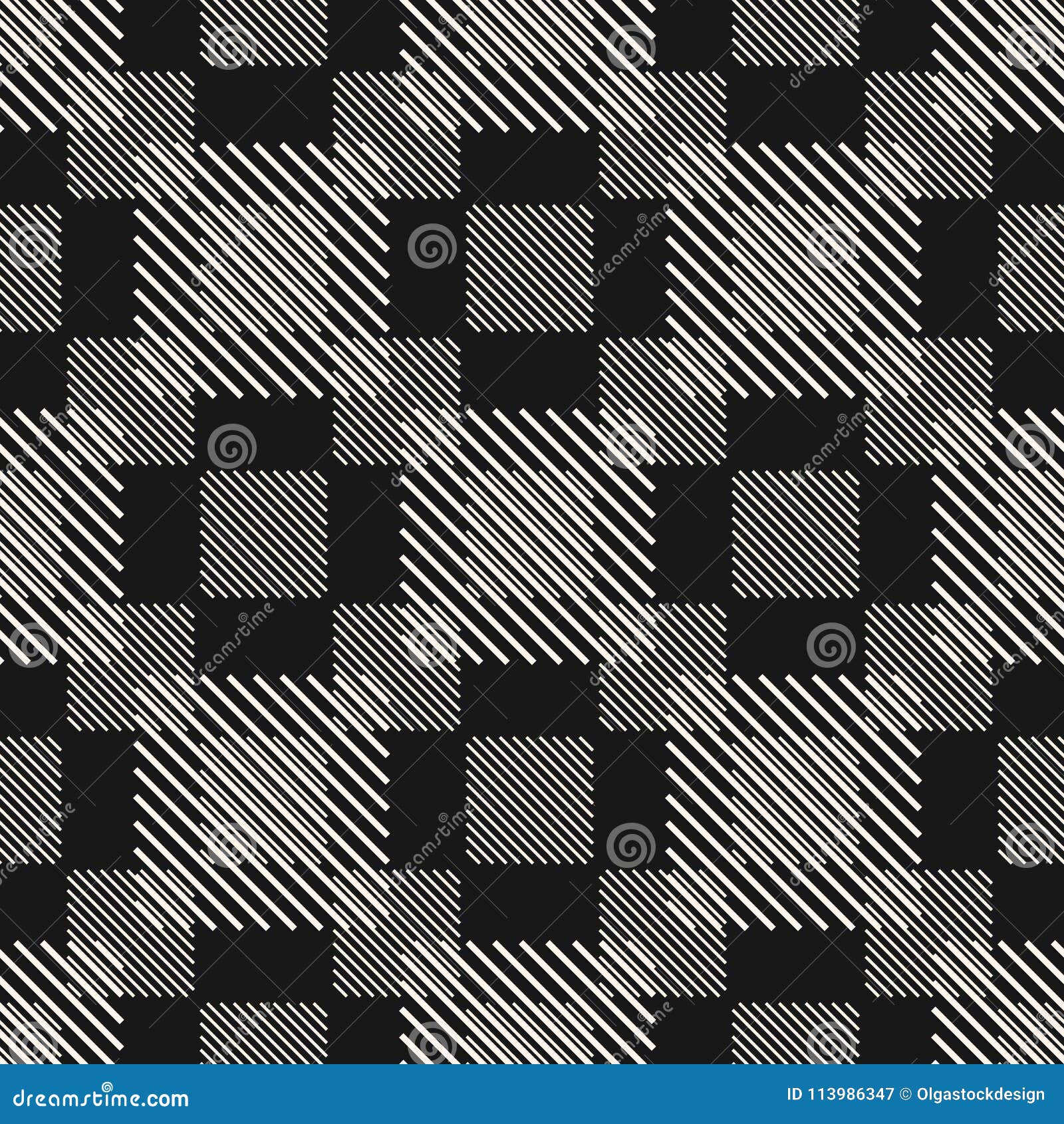 Abstract Checkered Texture. Monochrome Repeatable Design for Decoration ...
