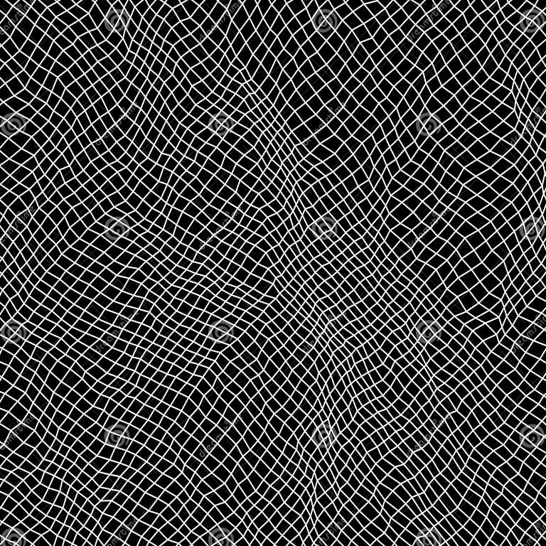 Abstract Checkered Waves - - Vector Illustration Stock Vector ...