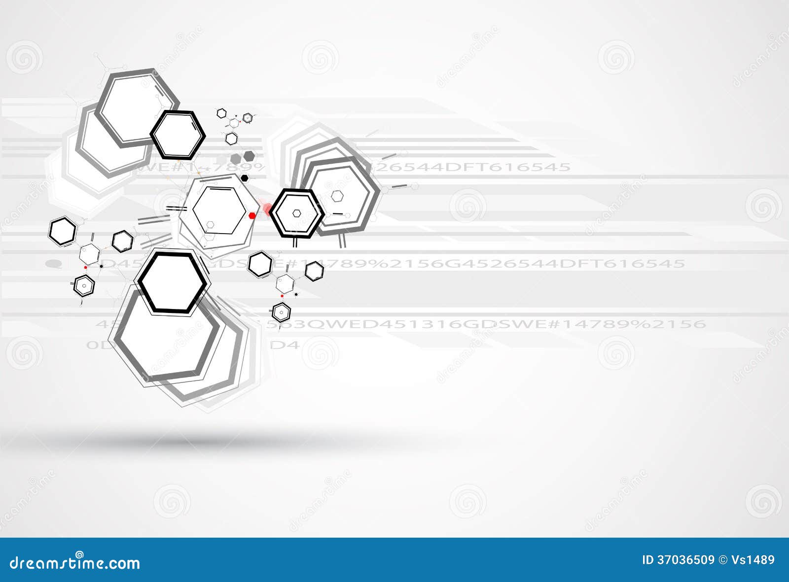 Abstract Chemical Formula Technology Business Background Stock ...