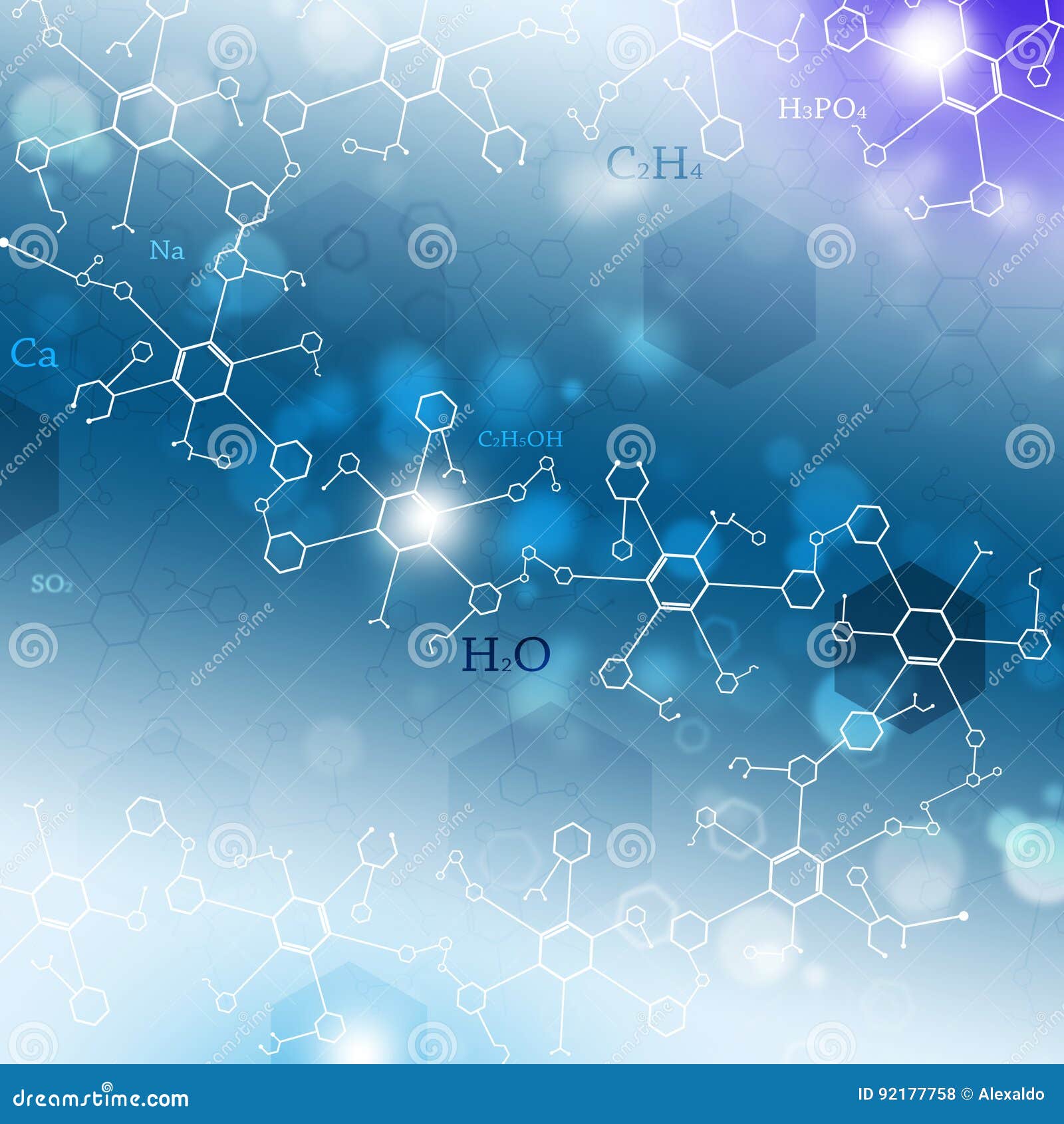 Abstract Chemistry Background Stock Illustration - Illustration of ...