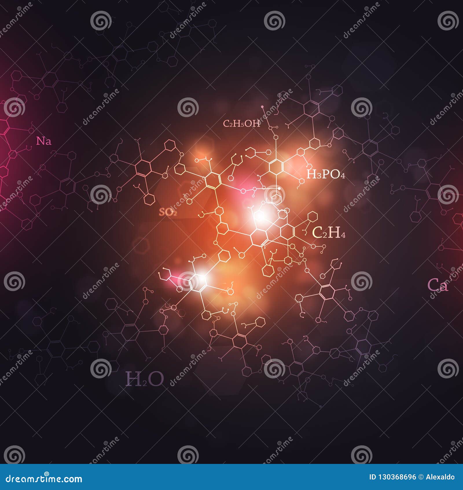 Abstract Chemistry Illustration Stock Illustration - Illustration of ...